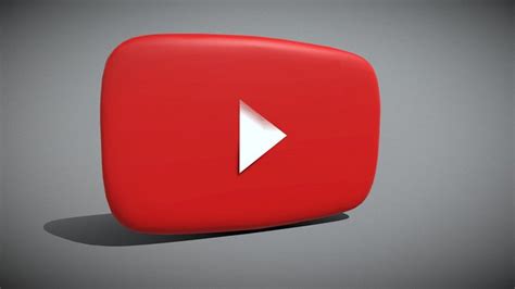 Youtube Button D Models Sketchfab
