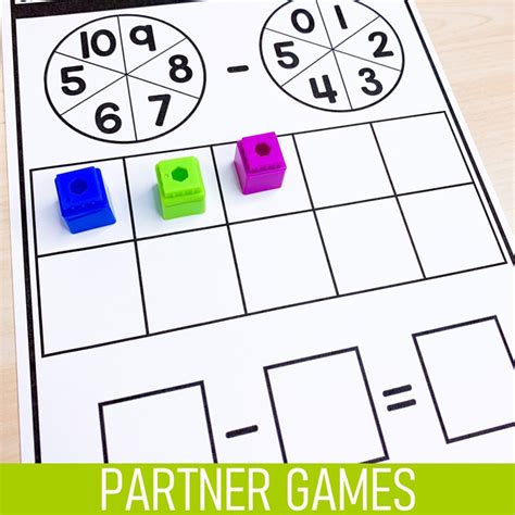 Printable First Grade Subtraction Game