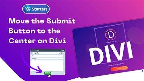 how to move the submit button to the center on divi contact form module