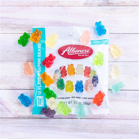 Sugar Free 12 Flavor Gummi Bears 3 5 Oz Wockenfuss Candies