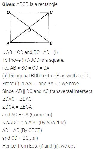 ABCD Is A Rectangle In Which Diagonal AC Bisects A As Well As C CBSE Class Maths Learn
