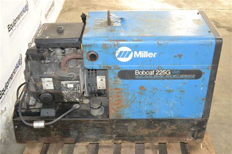 Miller Bobcat 225g Plus 8000 Watt Gas Welding Power Generator The