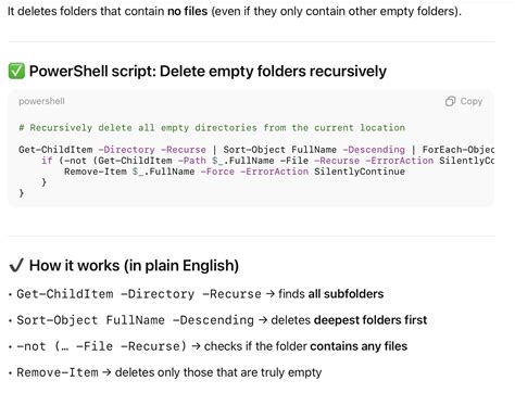 My Personal Journal Powershell Batch Script Delete Empty Subfolders