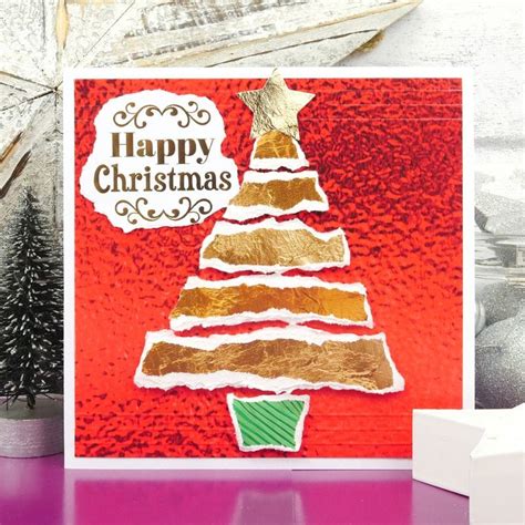 Trim Me Foiled Insert Pad Seasons Greetings Gold Hunkydory Crafts
