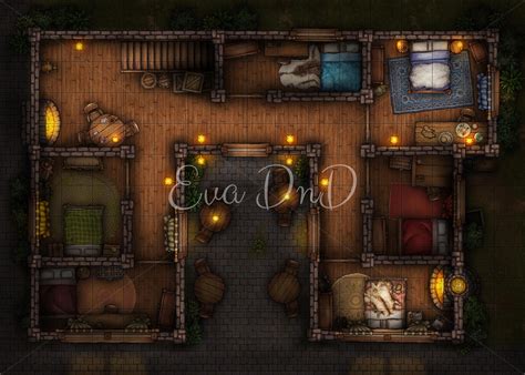 Dnd Inn Tavern Battle Map Etsy