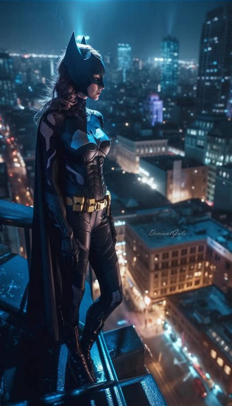 Batgirl On Rooftop By Deviantgals On Deviantart
