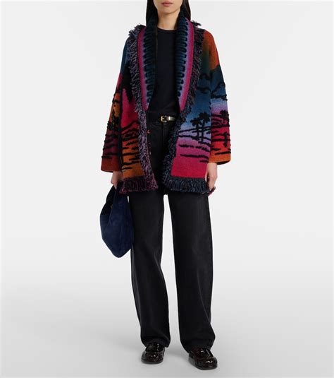 Sunset Stories Cashmere Blend Cardigan In Multicoloured Alanui