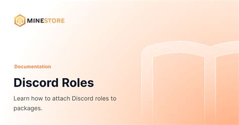 Discord Roles Documentation Minestorecms