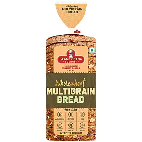 Buy La Americana Wholewheat Multigrain Bread No Added Preservatives