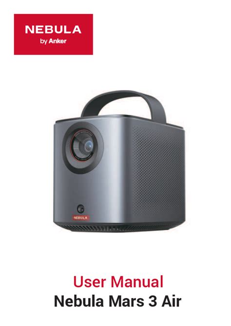 Nebula D2325 Mars 3 Air Portable Projector User Manual