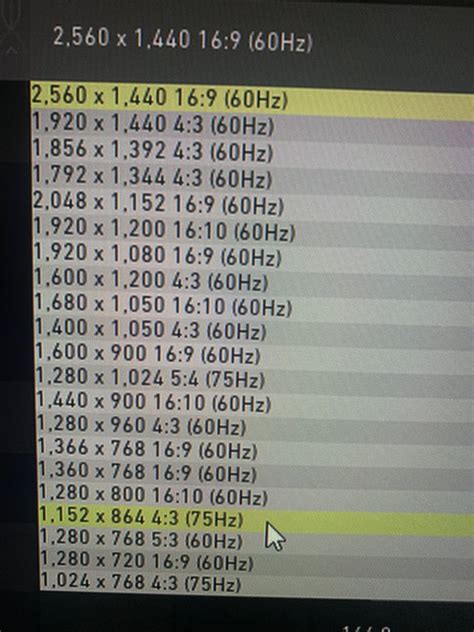 Why Cant I Get The Higher Refresh Rate On The Higher Resolutions R