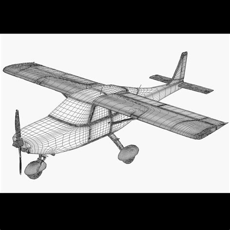 Light Plane 3d Model 15 Obj Free3d