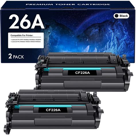 Hp 26a Black Toner 2 Pack For Laserjet Pro M402 M426 Printer High