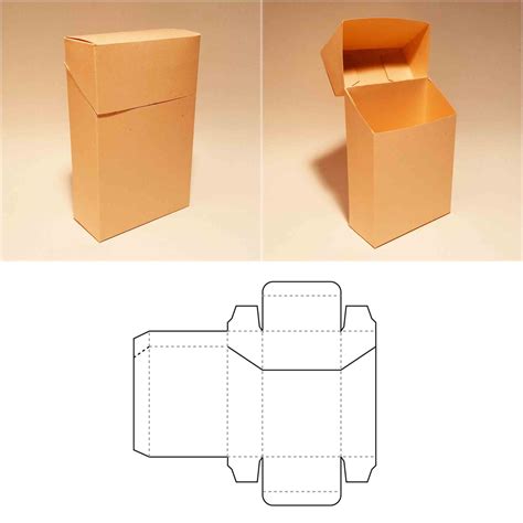 Box With Handle Template Square Box Cube Box Favor Box G Inspire Uplift Easy Paper