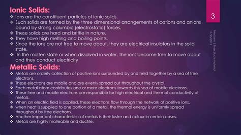 Classification Of Crystalline Solids Pptx Chemistry Science
