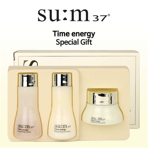 Su M37 Time Energy Special T 3pcs Korea Cosmetics Moisturizing Anti Aging Firming Lifting