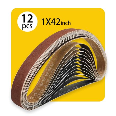 Ur Excellent Sanding Belt 42 Inch 12 Pcs Assortment Pack