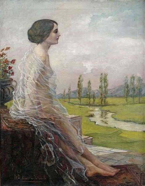 Belgian School 19th Century Female Nude In Front Of A Brook Landscape 19th Century 20th