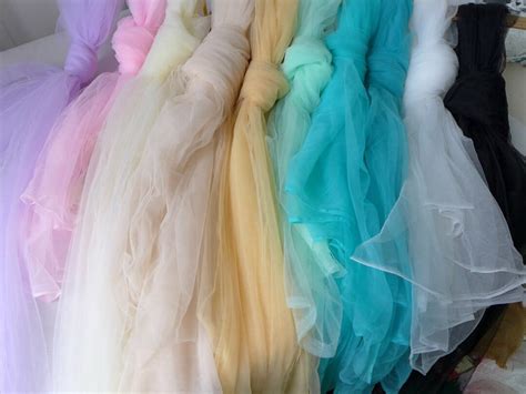 10 Colors Soft Tulle Fabric Illusion Nylon Tulle Lace For Bridal Veils