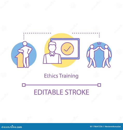 Ethics Training Concept Icon Stock Vector Illustration Of Graphic