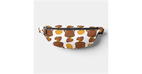 Pattern Of Bears Cute Bears Fall Pumpkins Fanny Pack Zazzle