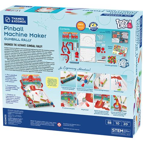 Thames And Kosmos Pinball Machine Maker Gumball Rally Stem Kit