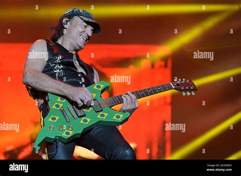 Rio De Janeiro Brazil October 4 2019 Guitarist Matthias Jabs Of The