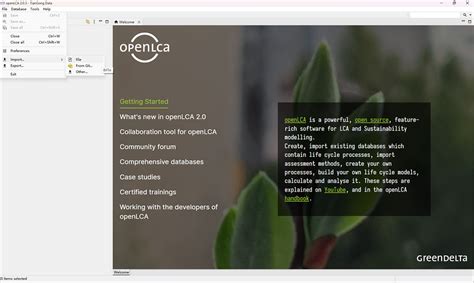 推荐软件及使用指南：openlca