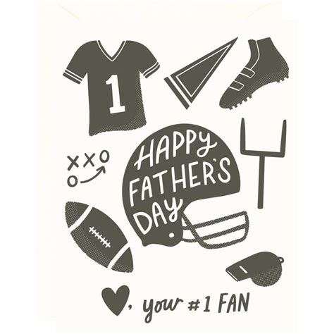 Football Icons Fathers Day Carddefault Title Happy Fathers Day