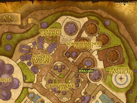 Breanni Händlerhandwerker Map And Guide Freier Bund World Of Warcraft