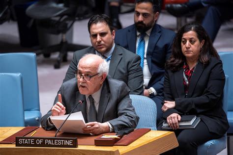United States Vetoes Palestinian Bid For Un Membership