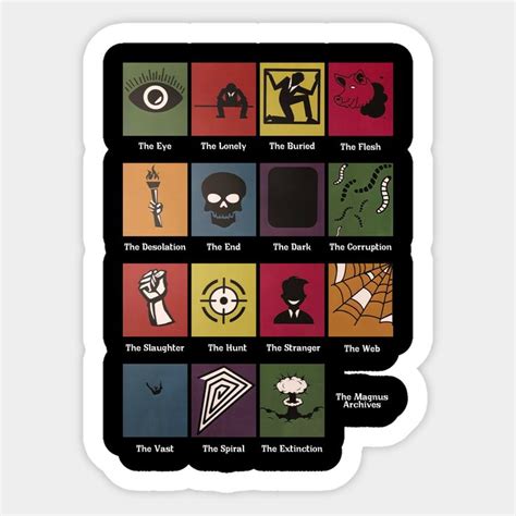 The Magnus Arcives Simbol Sticker The Magnus Archives The Magnus