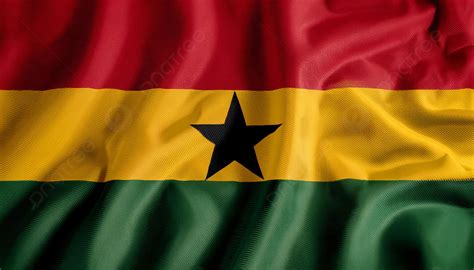 Simple Wavy Background Of The Ghana Flag Background Ghana Flag