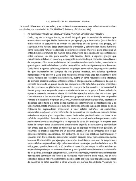 Relativismo Cultural 1 Pdf Moralidad Relativismo