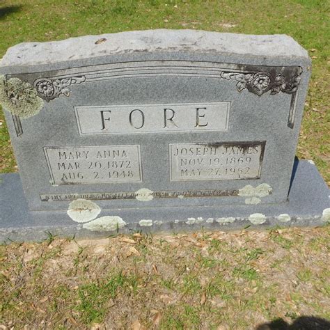 Joseph James Fore 1869 1952 Find A Grave Memorial