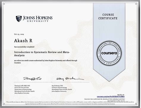 Akash R On Linkedin Research Coursera Systematicreview Metaanalysis