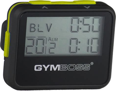 Gymboss Interval Timer And Stopwatch Blackyellow Softcoat Bigamart