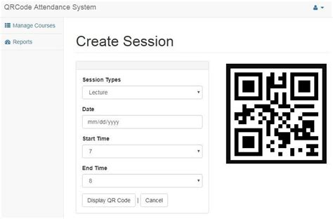 Lecturer User Interface Creating New Session Download Scientific
