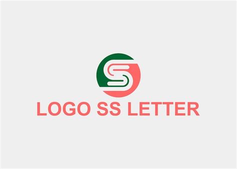 Logo Ss Lettre Cercle Nom De Lentreprise Vecteur Premium