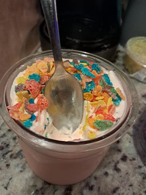 Low Calorie Fruity Pebbles Creami The Best Thing That Has Come Out Of