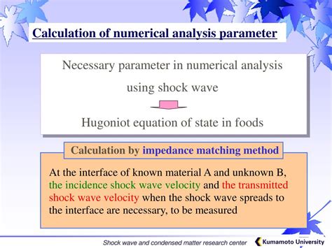 Ppt The Numerical Analysis And Experiment Of Shock Processing For