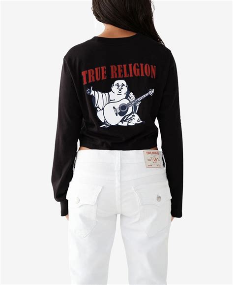 True Religion Womens Heritage Relaxed Long Sleeve T Shirt And Reviews