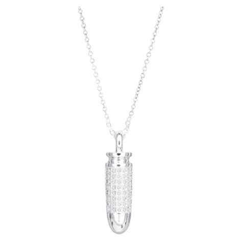 Amanda Blu Silver Cubic Zirconia Bullet Necklace Bass Pro Shops