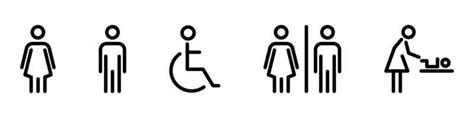 Bathroom Sign Vector Free Toilet Sign Vector Art Download 7237