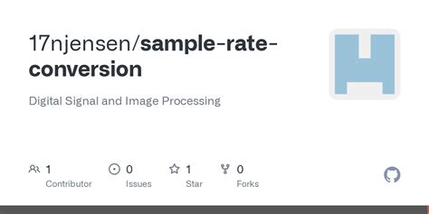Github 17njensensample Rate Conversion Digital Signal And Image Processing