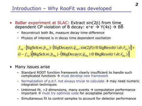 PPT Introduction To RooFit PowerPoint Presentation Free Download ID