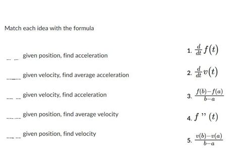 Average Acceleration Formula