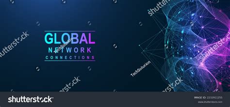 Global Network Connection Concept Big Data Stock Vector Royalty Free