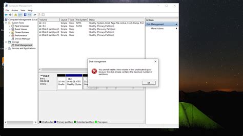 partitioning unable to partition in windows super user