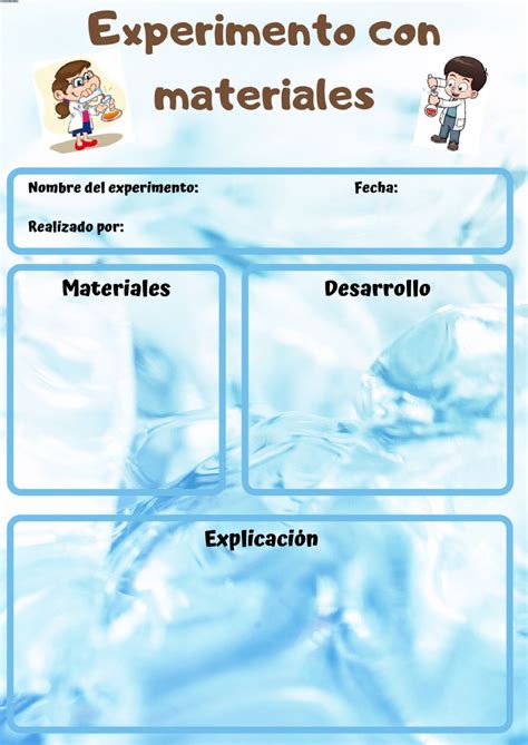 Registro De Experimentos Preescolar